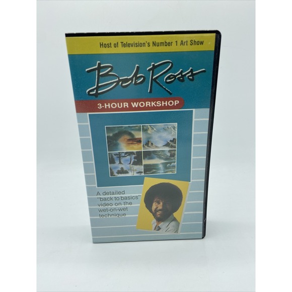 Portable Audio & Video | Vintage Bob Ross 3hour Workshop Vhs Video Tape ...